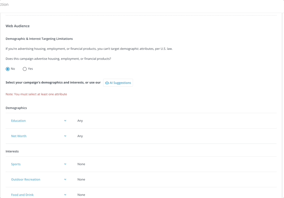 How To Use Ai Generated Suggestions For Contextual And Demographic And Interest Targeting Adroll 