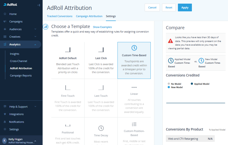 Understanding Attribution Settings in AdRoll – AdRoll Help Center